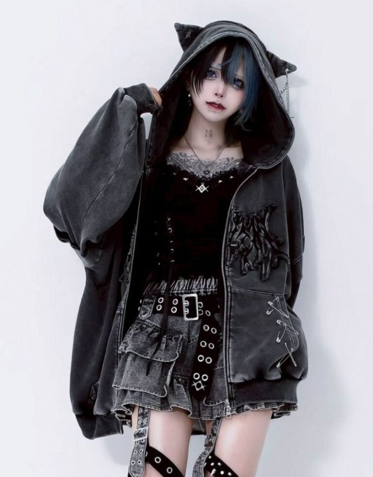Cat Ear Zip-Up Hoodie - Reflem